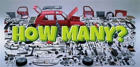 How Many Car Parts Are In A Car