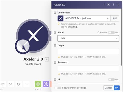 Update Record Axelor Documentation
