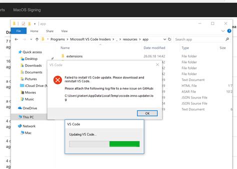 Update Fails And Leaves A Wreck When Update Folder Is Open In Explorer · Issue 52958