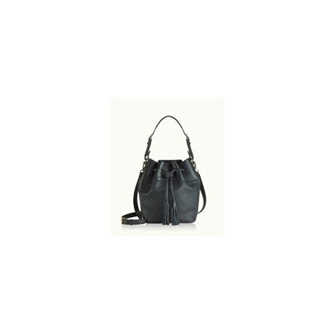 Gigi New York Jenn Bucket Bag Embossed Python Bags White Handbag