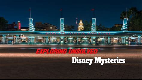 Unsolved Disney Mysteries Youtube