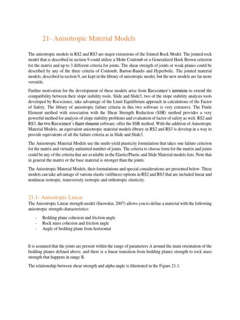 21 Anisotropic Models Pdf Anisotropy Chemistry