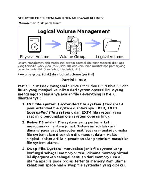 Struktur File Sistem Dan Perintah Dasar Di Linux Pdf