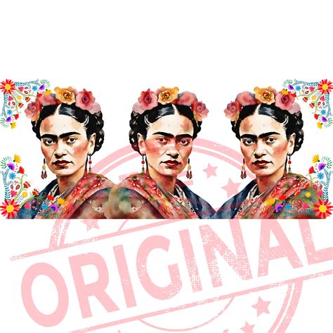 Oz Frida Kahlo Pop Art Print Libbey Digital Wrap Designs Transparent Seamless Artwork For