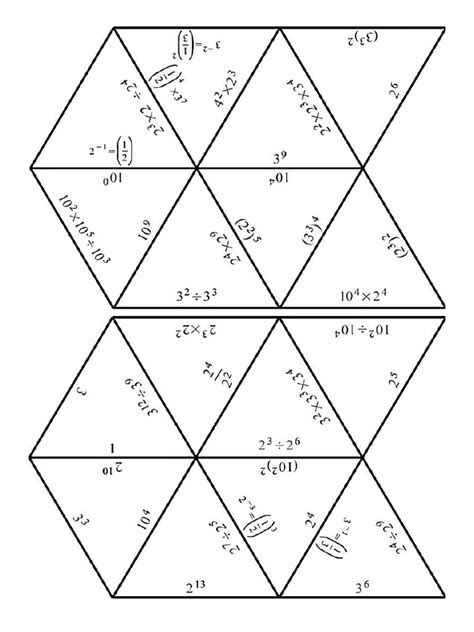 Puzle De Exponentes Pdf