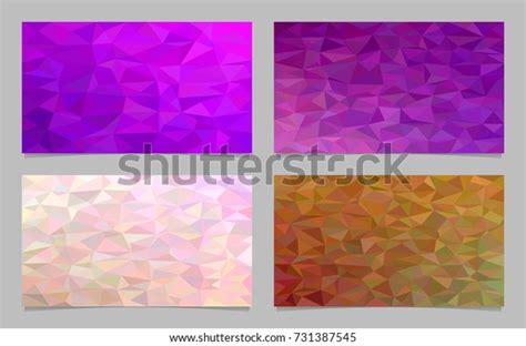 Polygonal Irregular Triangle Tile Mosaic Card Stock Vector Royalty Free 731387545 Shutterstock