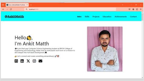 Ankit Matth On Linkedin Myportfolio Portfoliowebsite Mernstack Typescript Bootstrap Project
