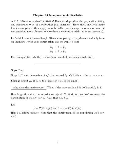 SOLUTION Notes Nonparametric Statistical Methods Studypool