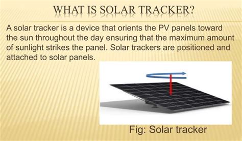 Single Axis Smart Solar Tracking System Using Arduino Pptx Home Appliances Home And Garden