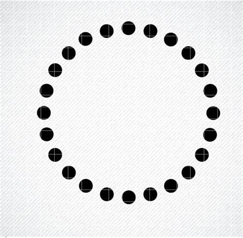 Circle Dot Frame Svg Dots Clip Art Vector Circles Clipart Etsy Canada