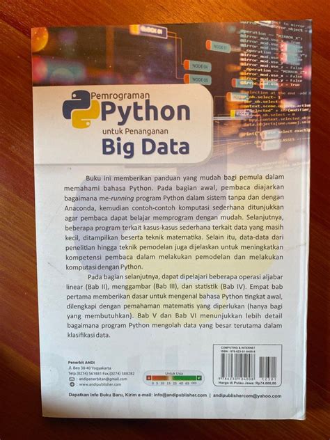 Buku Python Untuk Big Data Buku And Alat Tulis Buku Di Carousell