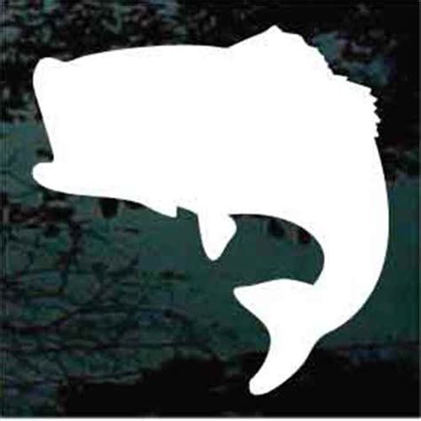 Largemouth Bass Silhouette Car Window Decals And Stickers Decal Junky