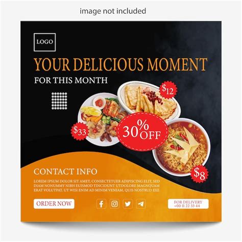 Premium Vector Social Media Post Design Template