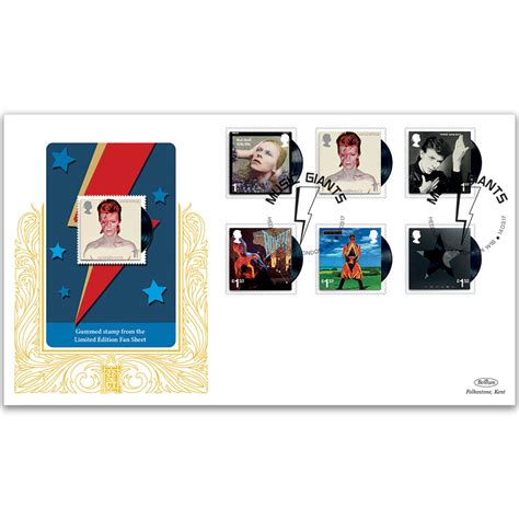 2017 David Bowie Stamps Gold 500