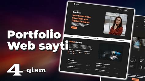 Portfolio Web Sayt Skill Va Portfolio Qismni Yasaymiz Youtube