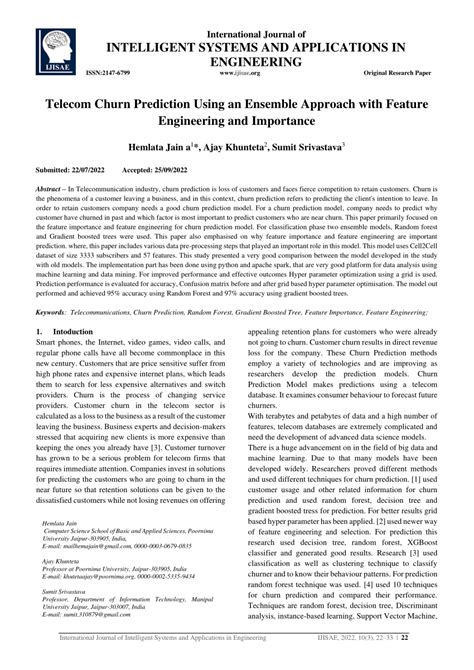 Pdf International Journal Of Intelligent Systems And Applications In