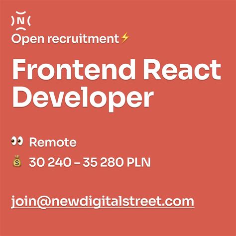 New Digital Street On Linkedin Frontenddeveloper React Joinus Techcareer