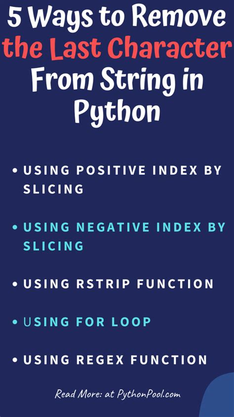 5 Способов Удалить последний символ из строки в Python pythobyte