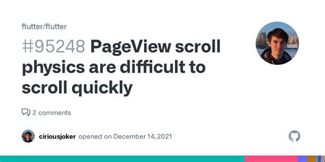 Pageview Scroll Physics Are Difficult To Scroll Quickly · Issue 95248