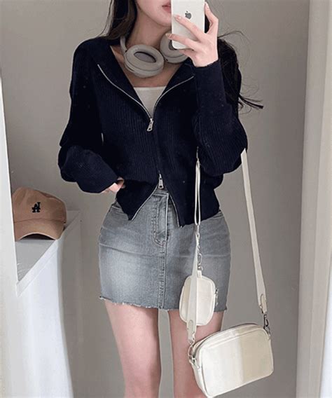 블러핏 [ 문의폭주 ] 베일리 세일러 투웨이 카라 하찌 니트 가디건 집업 위시버킷