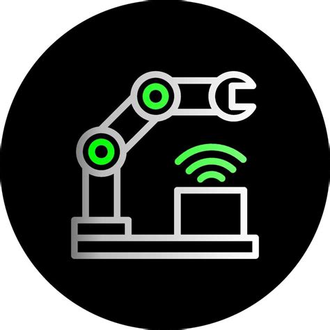 Cyber Physical Systems Dual Gradient Circle Icon 39495179 Vector Art At