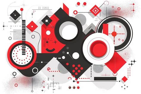 Abstract Geometric Shapes Modern Background Premium Ai Generated Image