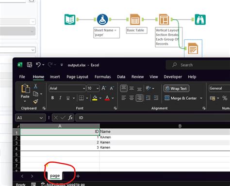 solved apply sheet name in the render tool alteryx community