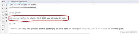 运行java代码时，显示端口被占用，怎么解决…… java提示端口已占用 但是使用window命令查看时没有占用 csdn博客