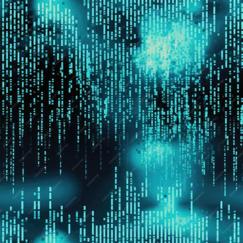 Premium Ai Image Binary Code Waterfall