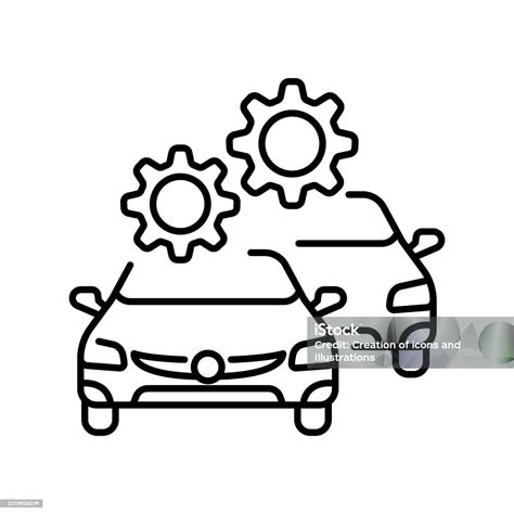 디지털 및 인쇄 프로젝트를 위한 차량 관리 검은색 선 아이콘 0명에 대한 스톡 벡터 아트 및 기타 이미지 0명 벡터 보유차량 Istock