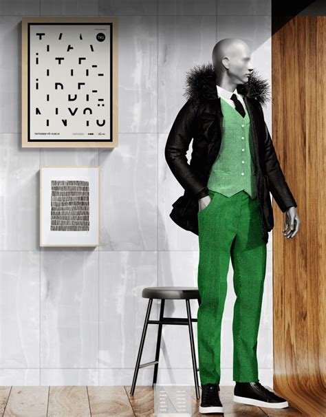 Clothing Store Window Display Mockup