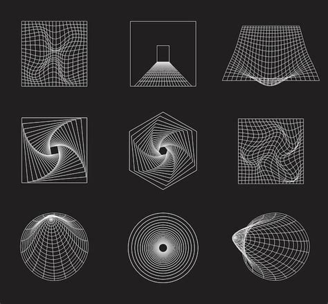 Premium Vector 3d Wireframe Asset Vector Collection