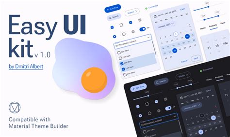 Easy UI Kit Figma Template UI4Free