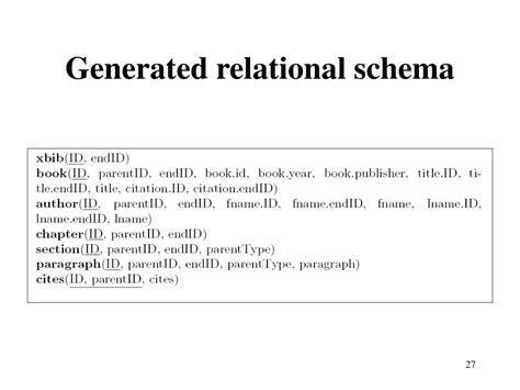 Ppt Xml To Relational Schema Mapping Algorithm Odtdmap Powerpoint