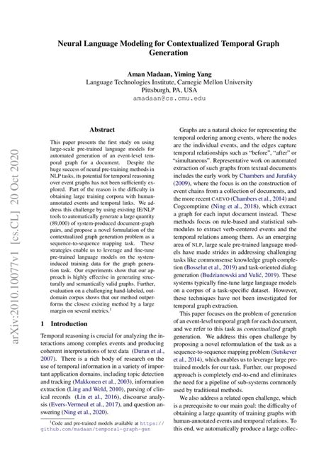 neural language modeling for contextualized temporal graph generation