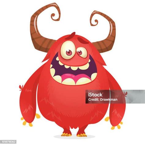 만화 빨간 괴물입니다 괴물 트롤 일러스트와 함께 식을 놀 랐 다 거인에 대한 스톡 벡터 아트 및 기타 이미지 거인 공휴일 귀여운 Istock