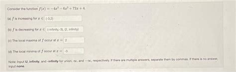 Solved Consider The Graph Of F X Given Below A Analyzing Chegg Com