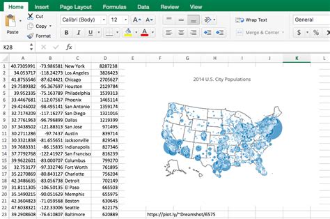 Make A Bubble Map With Excel