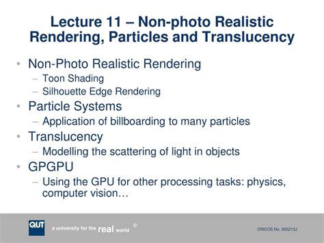 Ppt Inb382inn382 Real Time Rendering Techniques Lecture 13 Revision