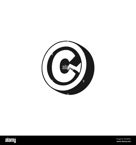 Letter C Circle 3d Geometric Symbol Simple Logo Vector Stock Vector Image And Art Alamy