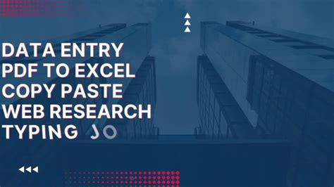 Do Data Entry Data Collection Copy Paste Web Scraping By