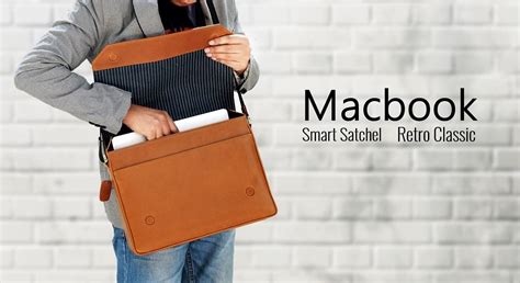 กระเป๋าเอกสาร หนังแท้ Macbook Smart Satchel ใส่ Notebook Laptop