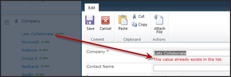 Sharepoint Sharepoint 2010 Enforcing Unique Values And Limiting