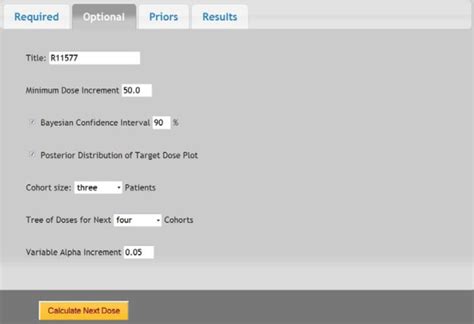 Screen Shot Of Optional Parameters Download Scientific Diagram