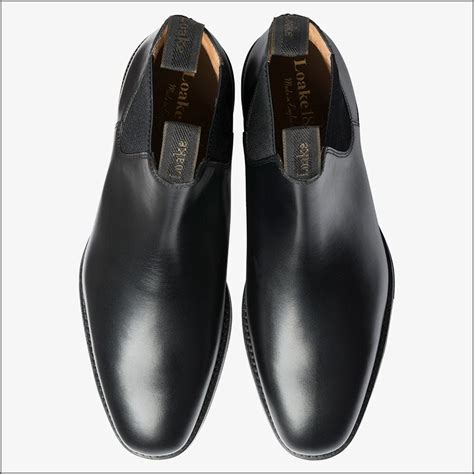 Loake Chatsworth Black Rubber Sole~ Cwmenswear