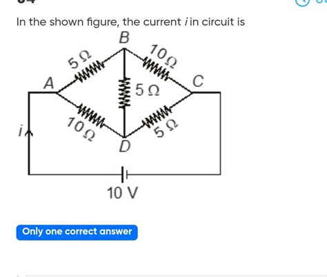 In The Shown Figure The Current I In Circuit StudyX