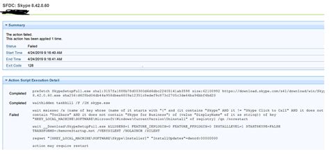 Skype 842060 Installation Failed With Exit Code 128 Content Authoring Bigfix Forum