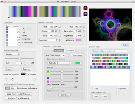 Color Gradient Editor Fractal Architect
