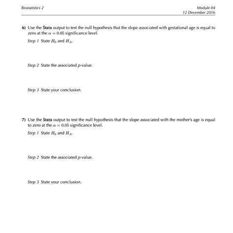 Solved Biostatistics 2 Module 04 12 December 2016 2 Fit Chegg Com