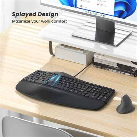 Mua Nulea Ergonomic Keyboard Wired Split Keyboard With Pillowed Wrist And Palm Support